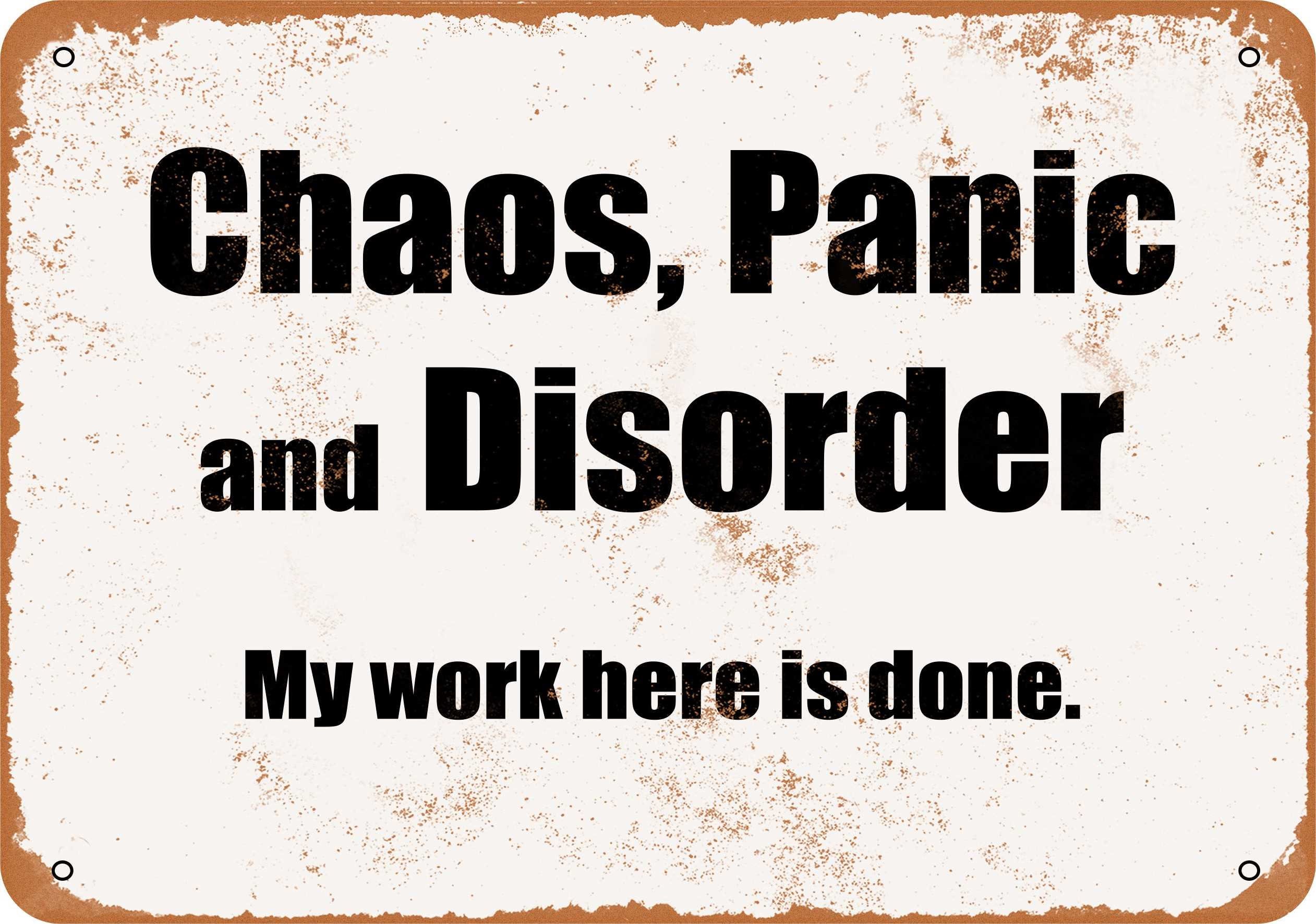 Chaos Panic and Disorder. My Work Here is Done. Vintage Look | Etsy