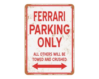 Ferrari Metal Sign - Etsy