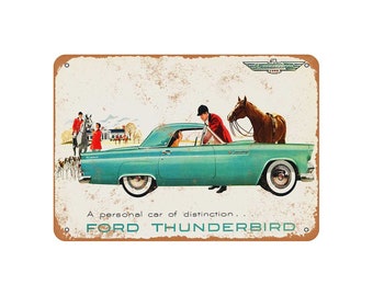 Ford Thunderbird Metal Sign - Etsy