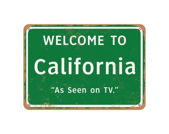 Welcome to California Sign | Etsy