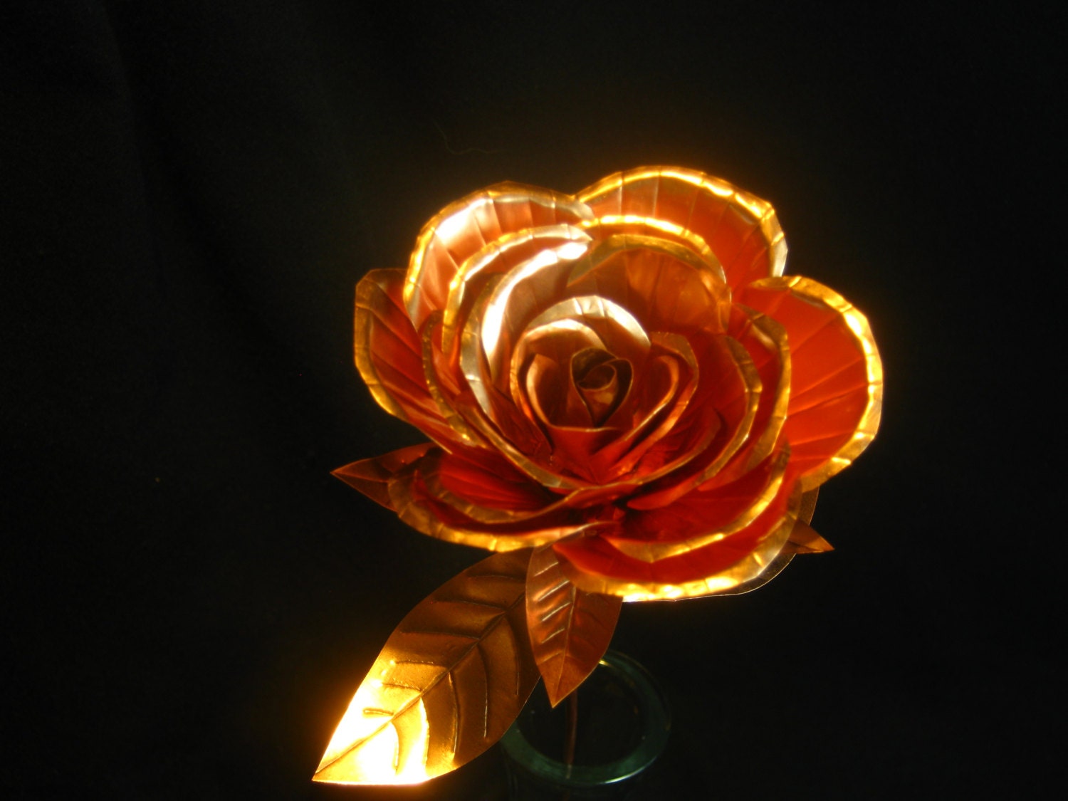 Art Objects Art & Collectibles 524 Hand Forged Copper Rose etna.com.pe