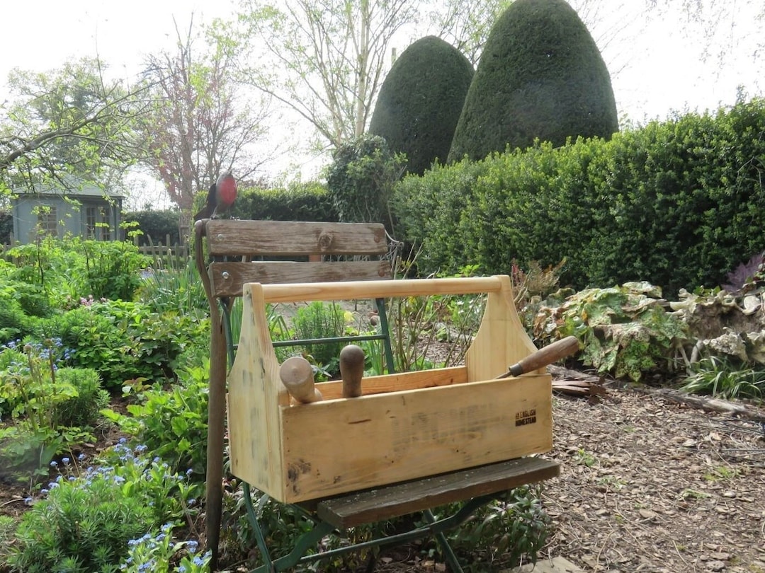Old Fashioned Wooden Garden Tool Box - Etsy UK
