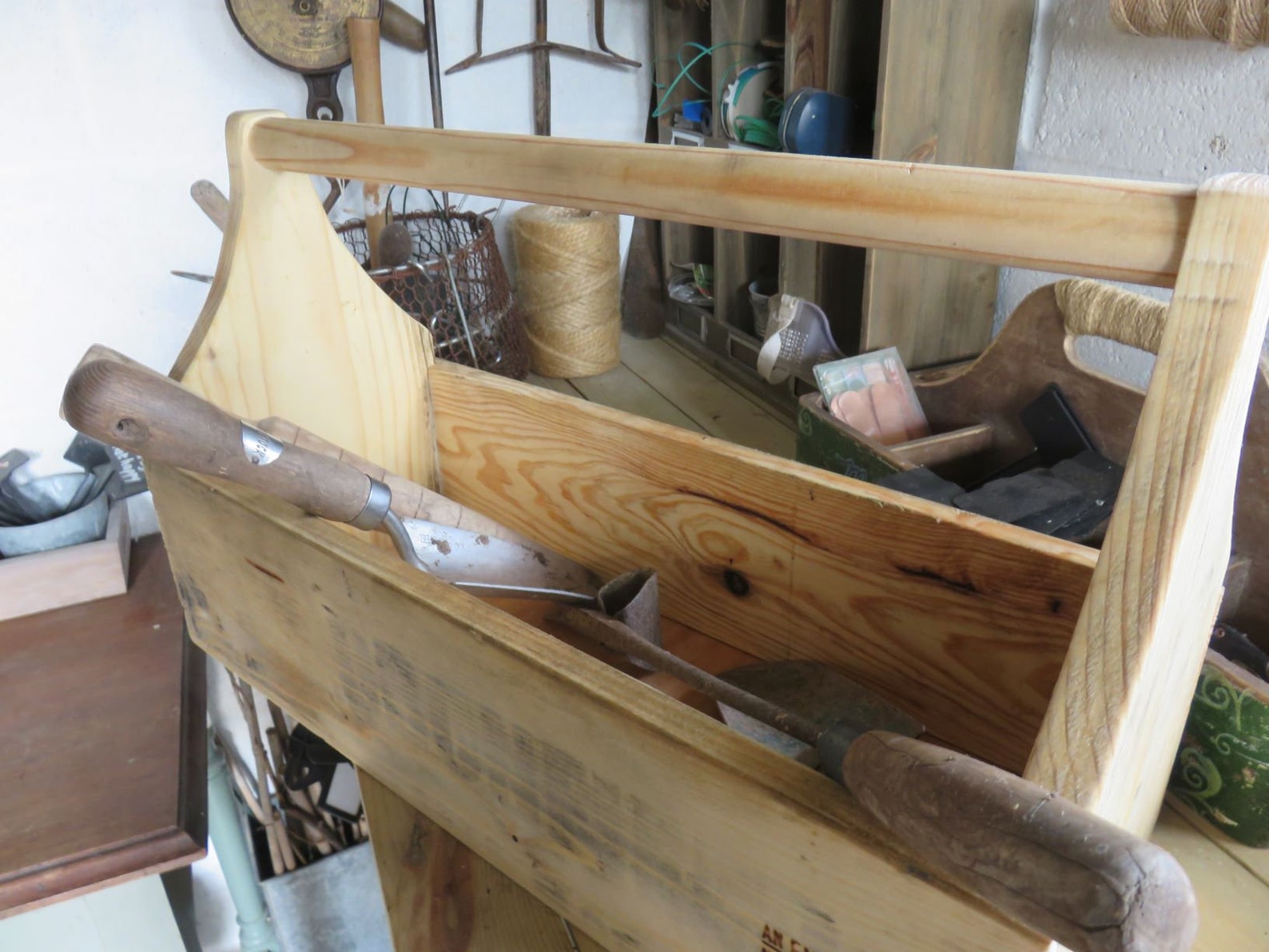 Old Fashioned Wooden Garden Tool Box - Etsy UK