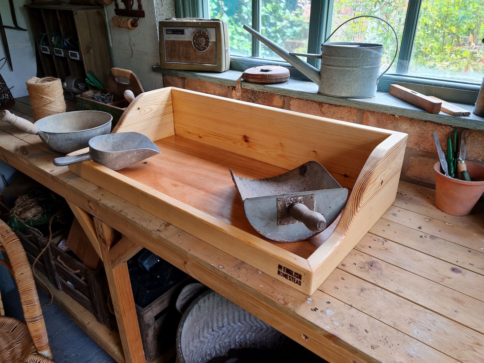 Jumbo Wooden Potting Tray Shallow Version - Etsy UK