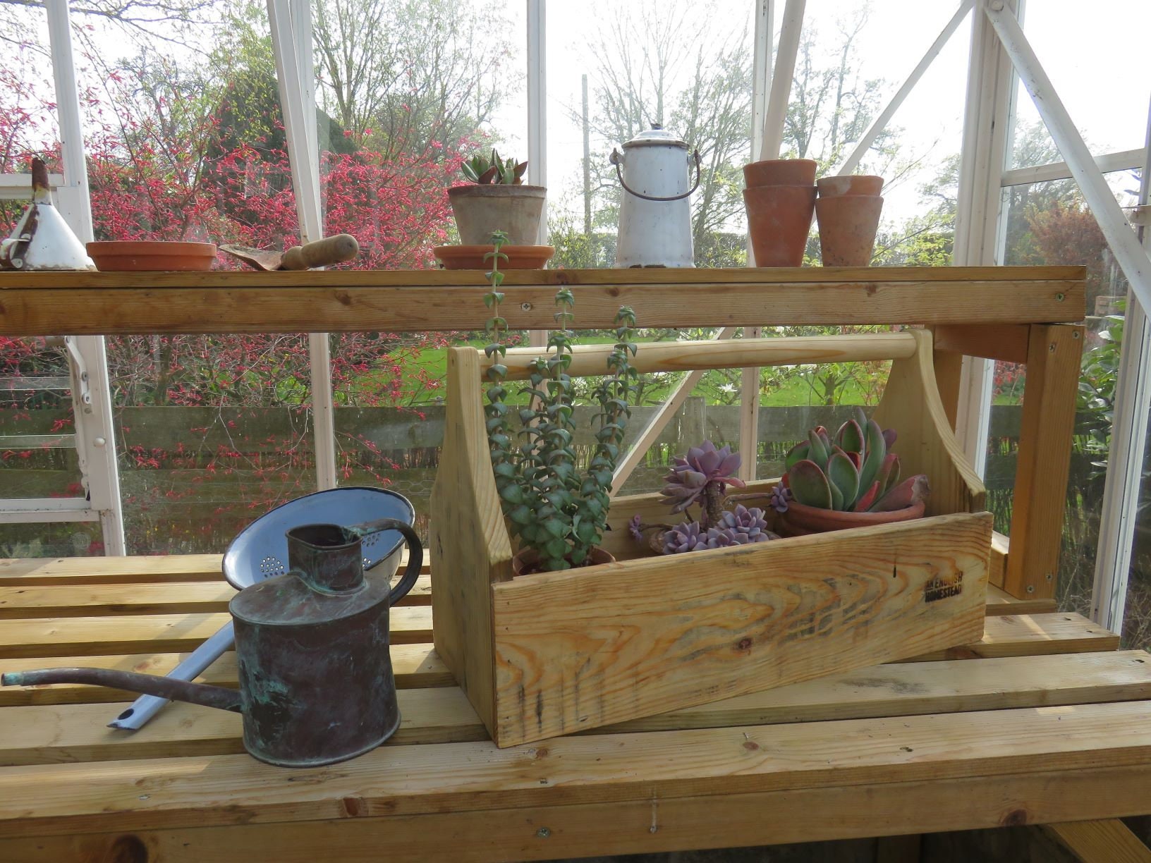 Old Fashioned Wooden Garden Tool Box - Etsy UK