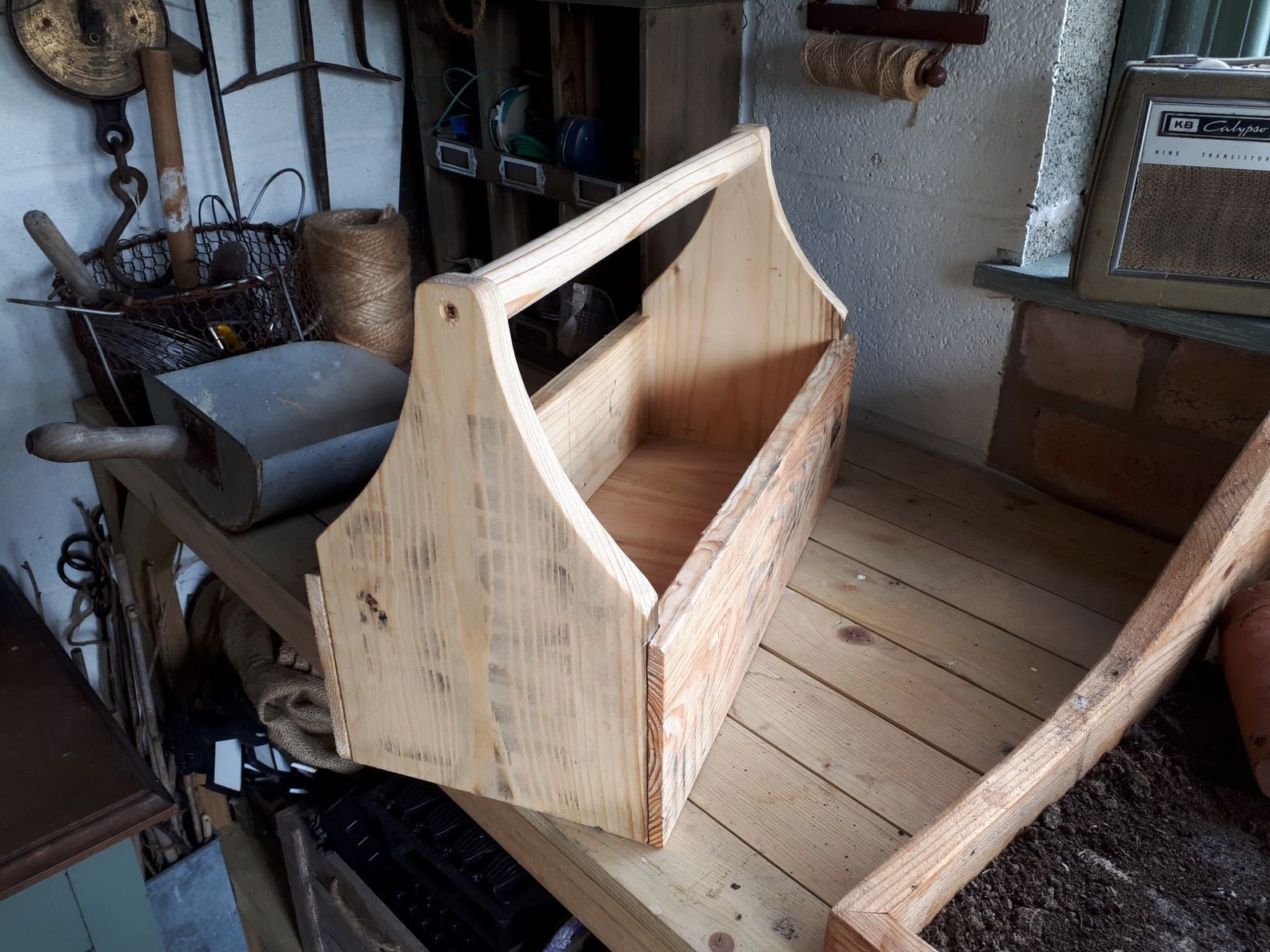 Old Fashioned Wooden Garden Tool Box - Etsy UK