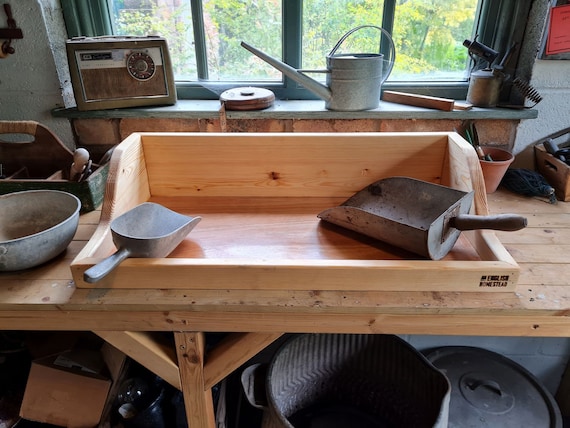 Jumbo Wooden Potting Tray Shallow Version Etsy Finland