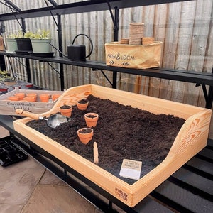 Jumbo Wooden Potting Tray - Etsy UK