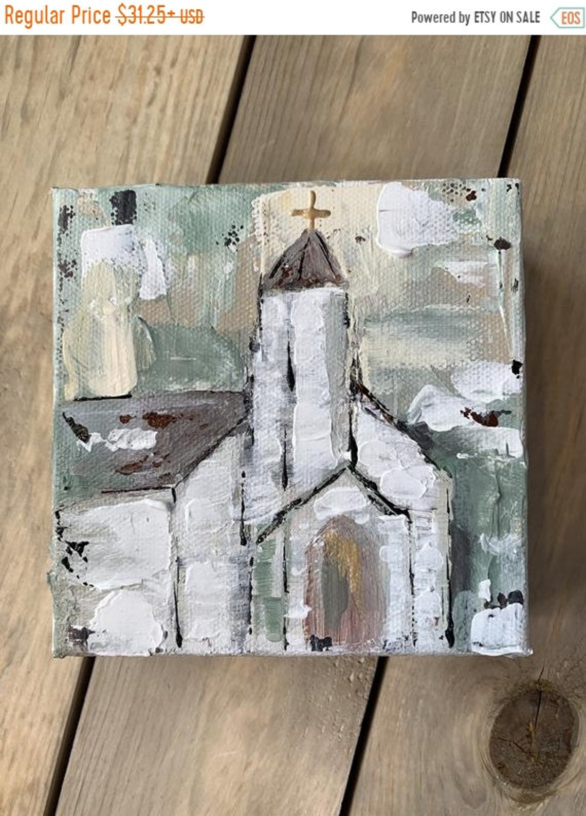 White church Shelf Sitter Rustic wood Fall decor Hand | Etsy