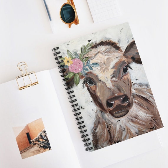 ON SALE Cow Spiral Notebook | Etsy