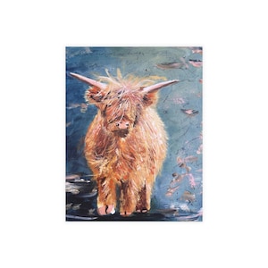 Highland Cow Postcard Bundles envelopes Included - Etsy