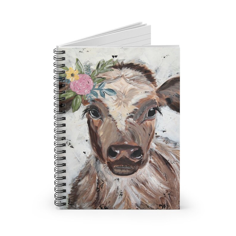 ON SALE Cow Spiral Notebook | Etsy