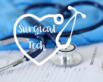 Surgical Tech Decal - Etsy