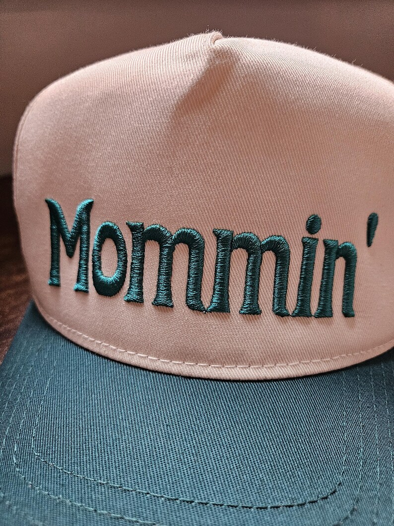 DIGITAL FILE Mommin' 3D Puff Hat Embroidery Design File - Etsy