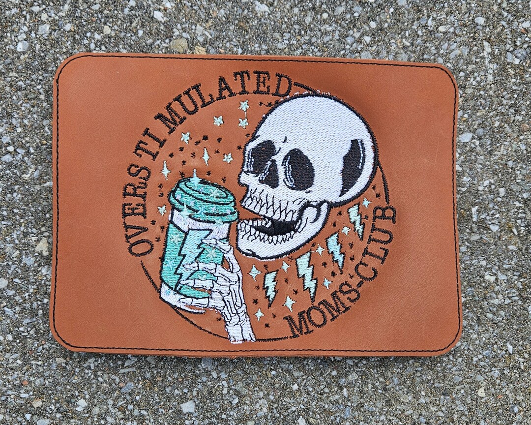 Embroidered Faux Leather Marine Vinyl Stroller Wagon Patch ...