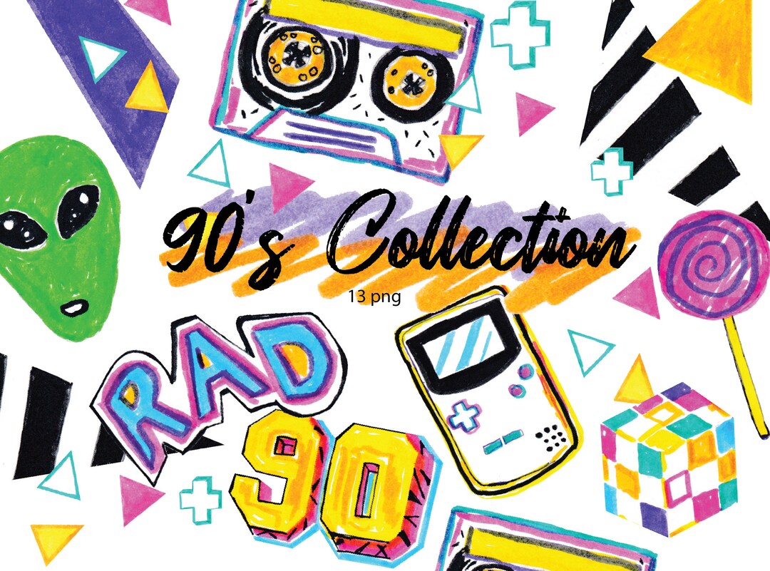90's Collection Clipart - Etsy