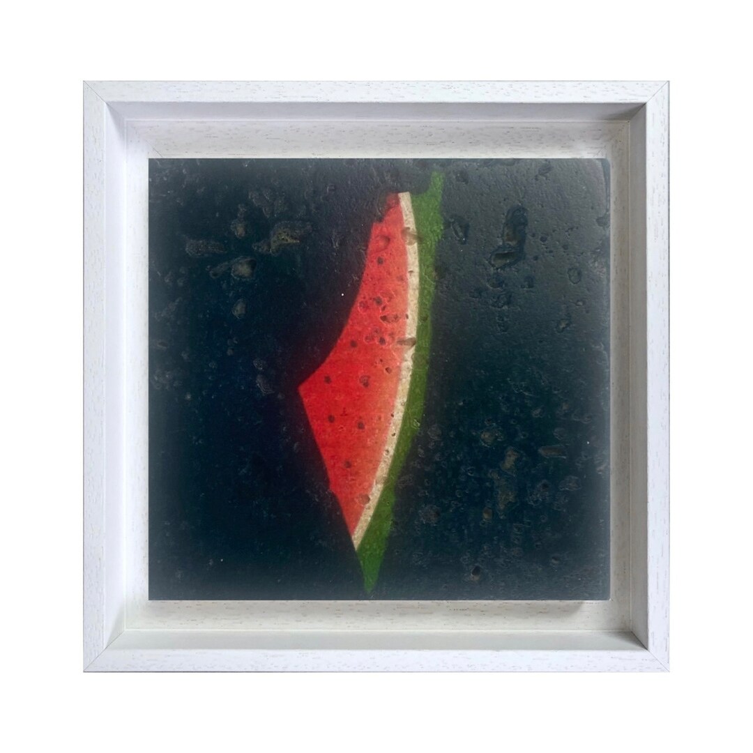 Watermelon Slice Palestine Stone Art MEDIUM - Etsy