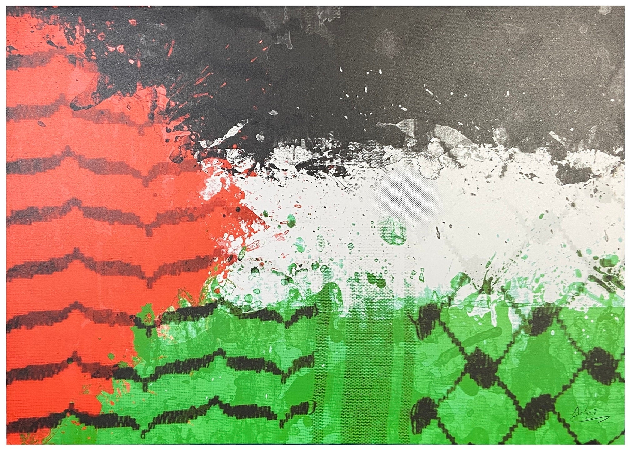 Palestinian Flag Art
