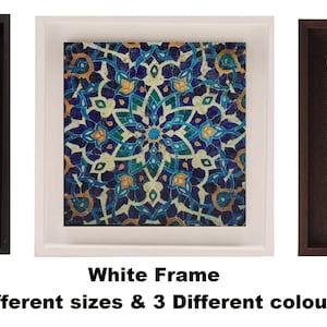 Traditional Moroccan Ottoman Patterns Blue Persian Arabesque Geometric ...