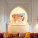 Al- Muqeem - Abstract Calligraphy Oil Painting Islamic Gift Framed Wall ...