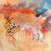 Al- Muqeem - Abstract Calligraphy Oil Painting Islamic Gift Framed Wall ...