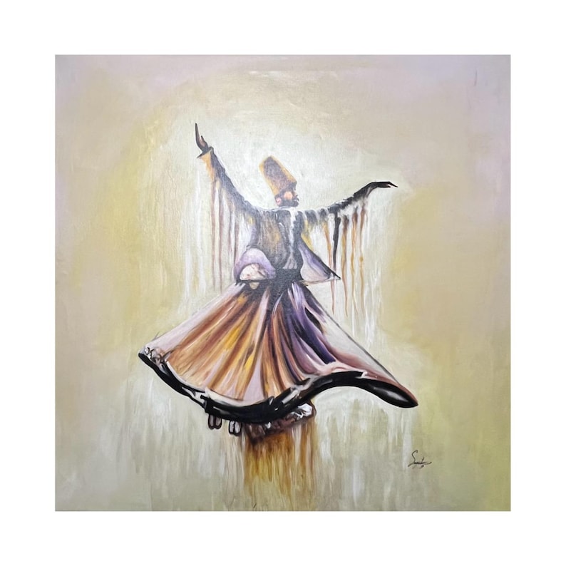Dance of the Dervish – Hand-painted Oil Artwork - Etsy
