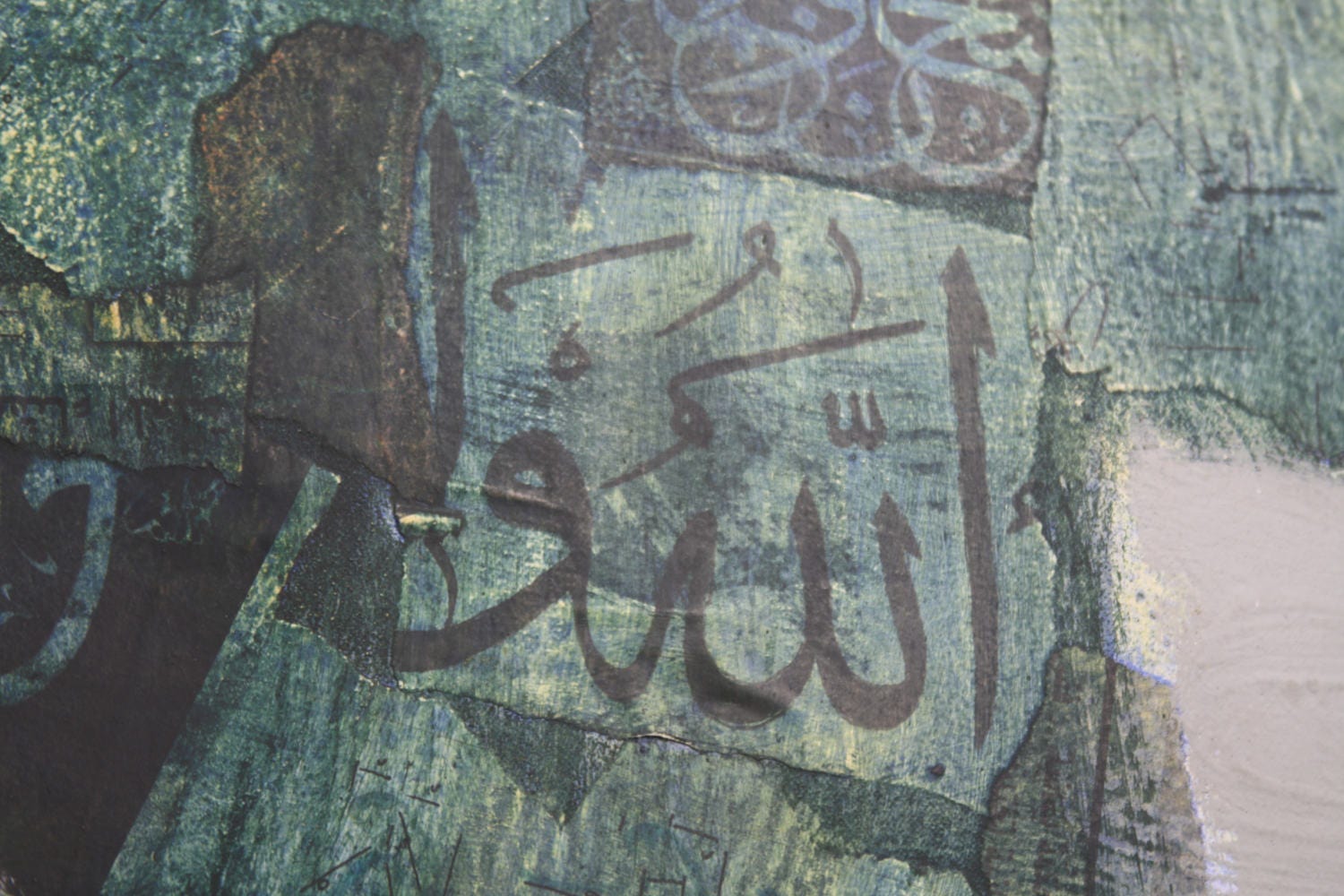 Original Hand Painted Islamic Canvas Wall Art Textured - Etsy