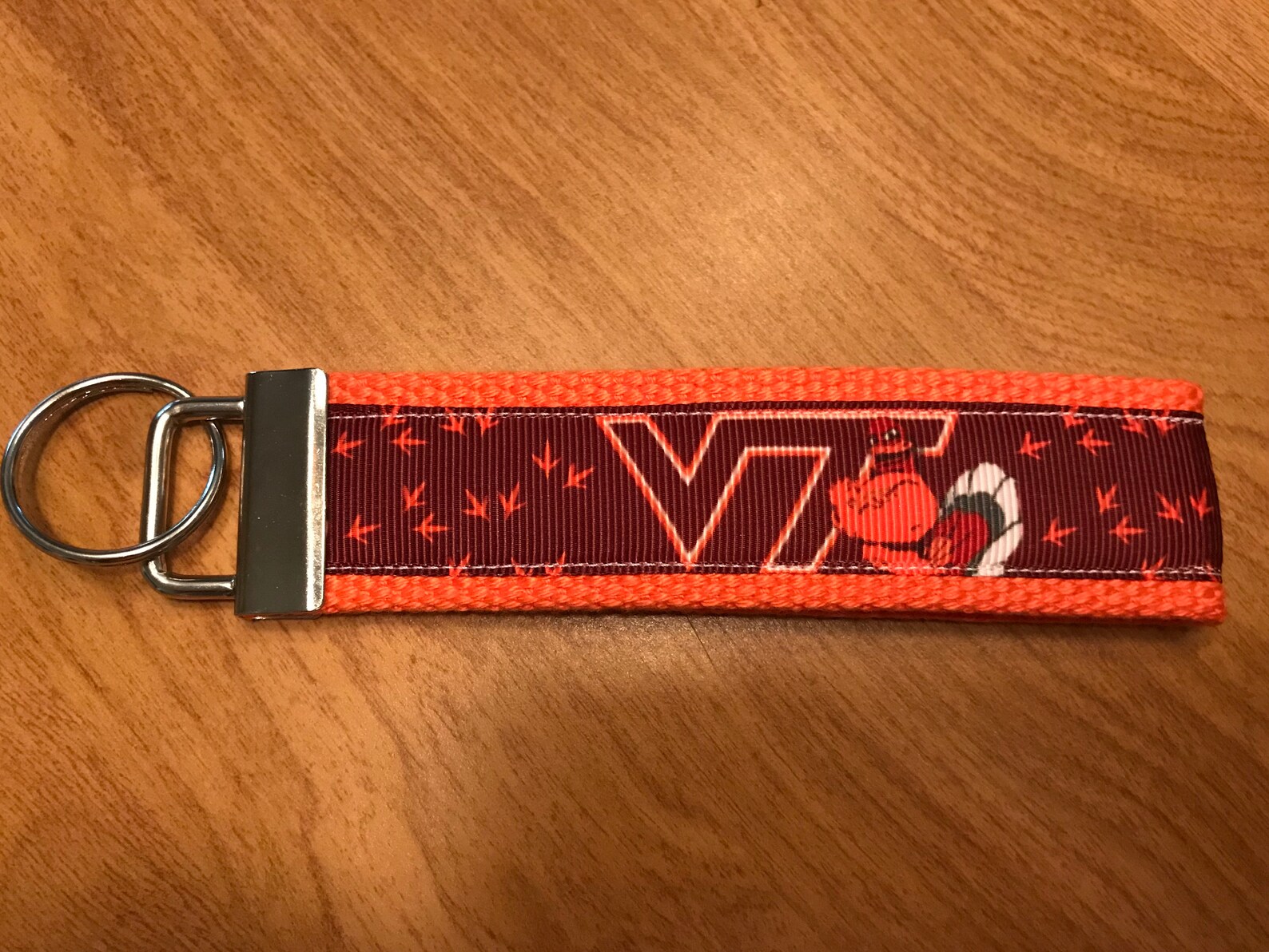 Virginia Tech Hokies Keychain - Etsy
