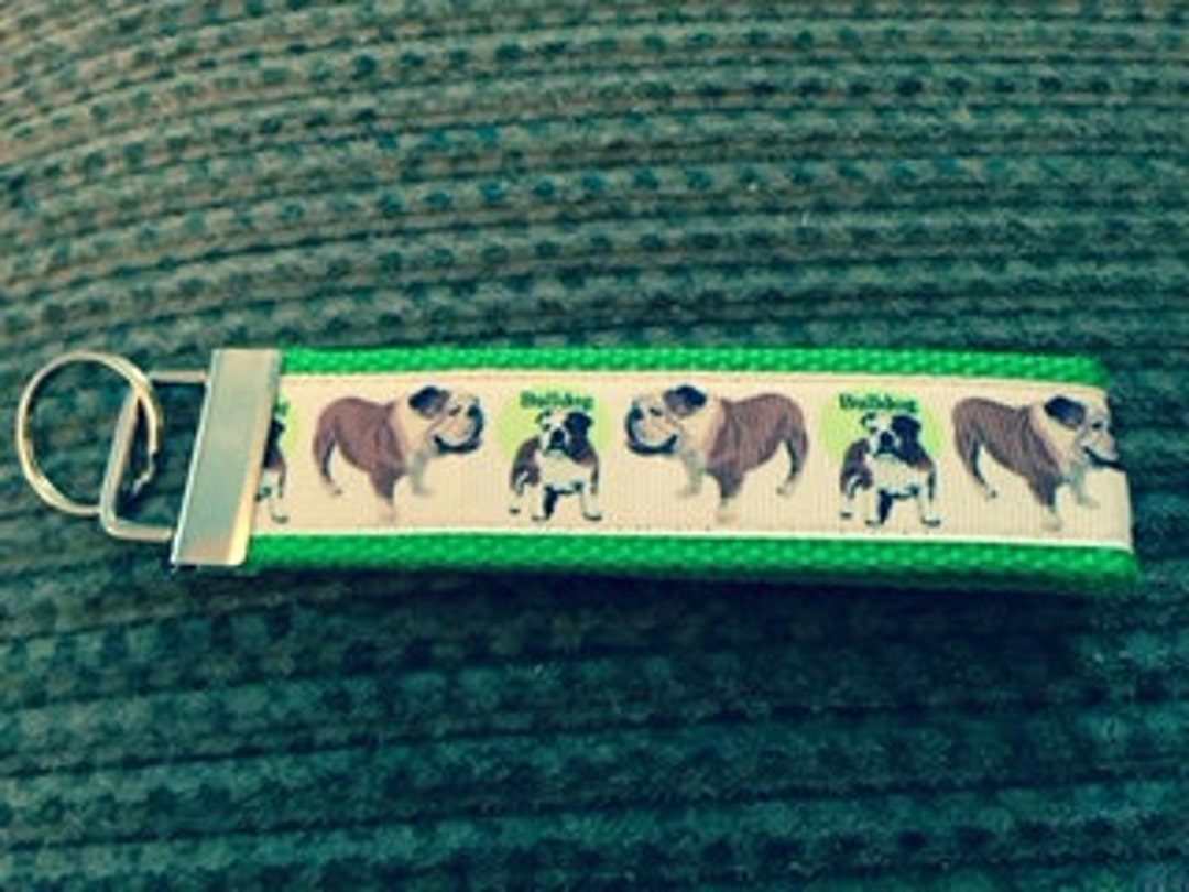 Bulldog Keychain - Etsy