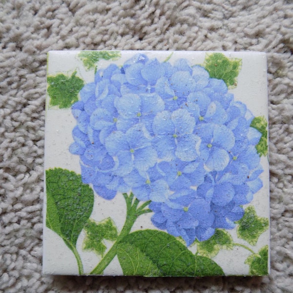 Hydrangea Tile - Etsy