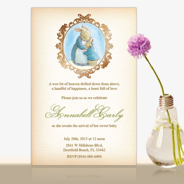 Beatrix Potter Baby Shower Invitations - Etsy