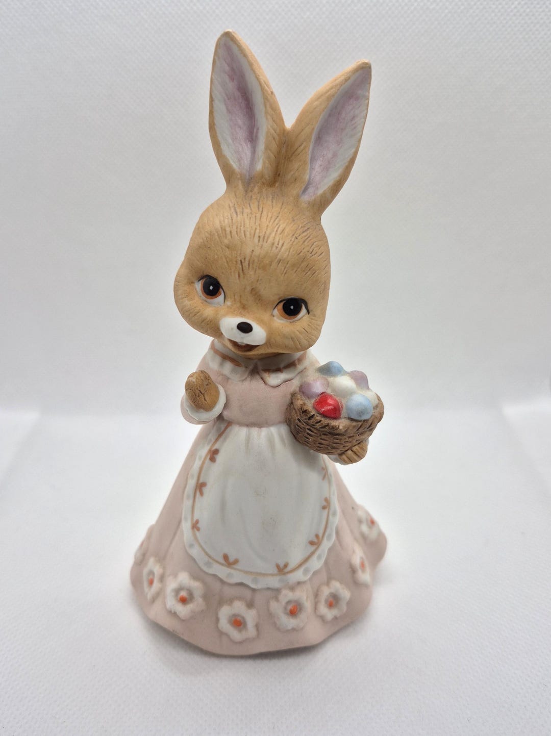Vintage 1979 Enesco Porcelain Easter Bunny Figurine - Lady Rabbit With ...