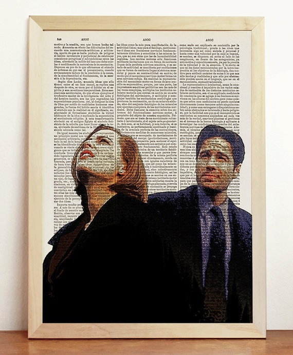 Print Dana Scully Fox Mulder The X Files Aliens Poster Ufo | Etsy