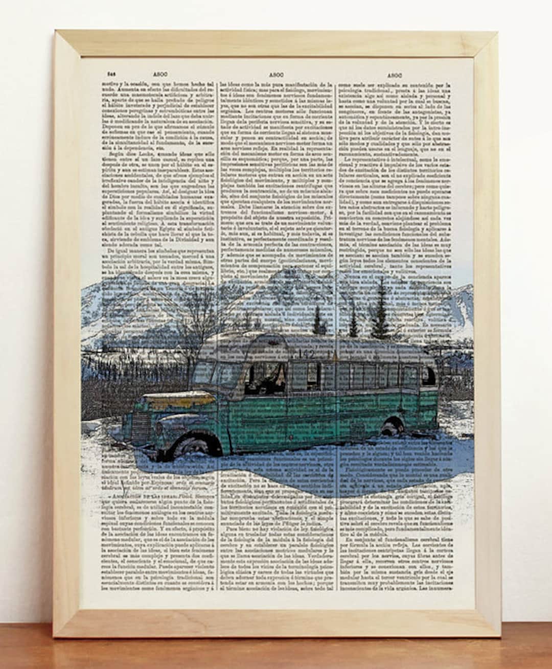 Print Into the Wild Bus Movie Poster Film Eddie Vedder Sean - Etsy