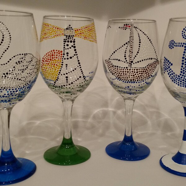 Hand Paint Glasses - Etsy
