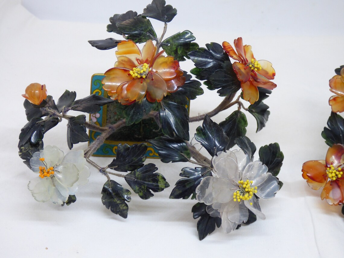 Vintage Pair of Chinese Republic Period Agate Money Trees in - Etsy UK