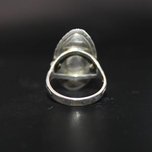 Original 1920s Solid Silver & Butterfly Wing Marquise Shape Ring Morpha ...