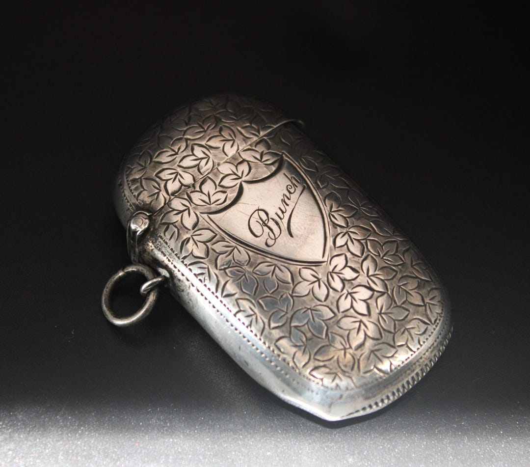 Victorian Solid Silver Vesta Case, Side Ring, Longer Style, Hallmarked ...