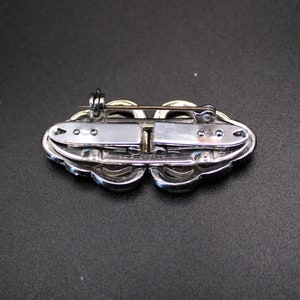 Small and Dainty Original Art Deco Chromium Plated and Marcasite Duette ...