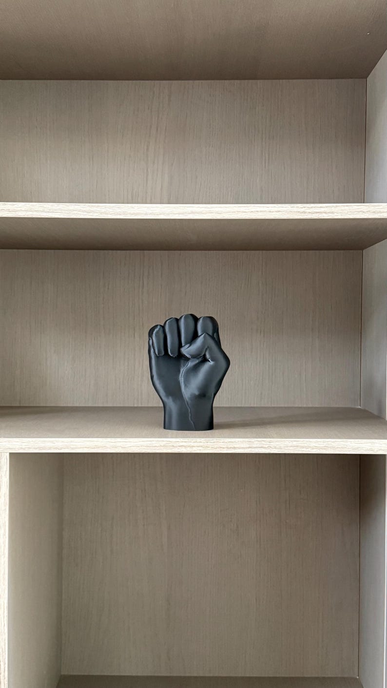 Raised Fist Sculpture – Power Symbol Decor, Strength & Unity Statue ...
