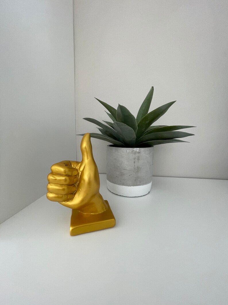 Thumbs Up!- Hand Symbol Sculpture- Entrepeaneur Art-aesthetic Room ...