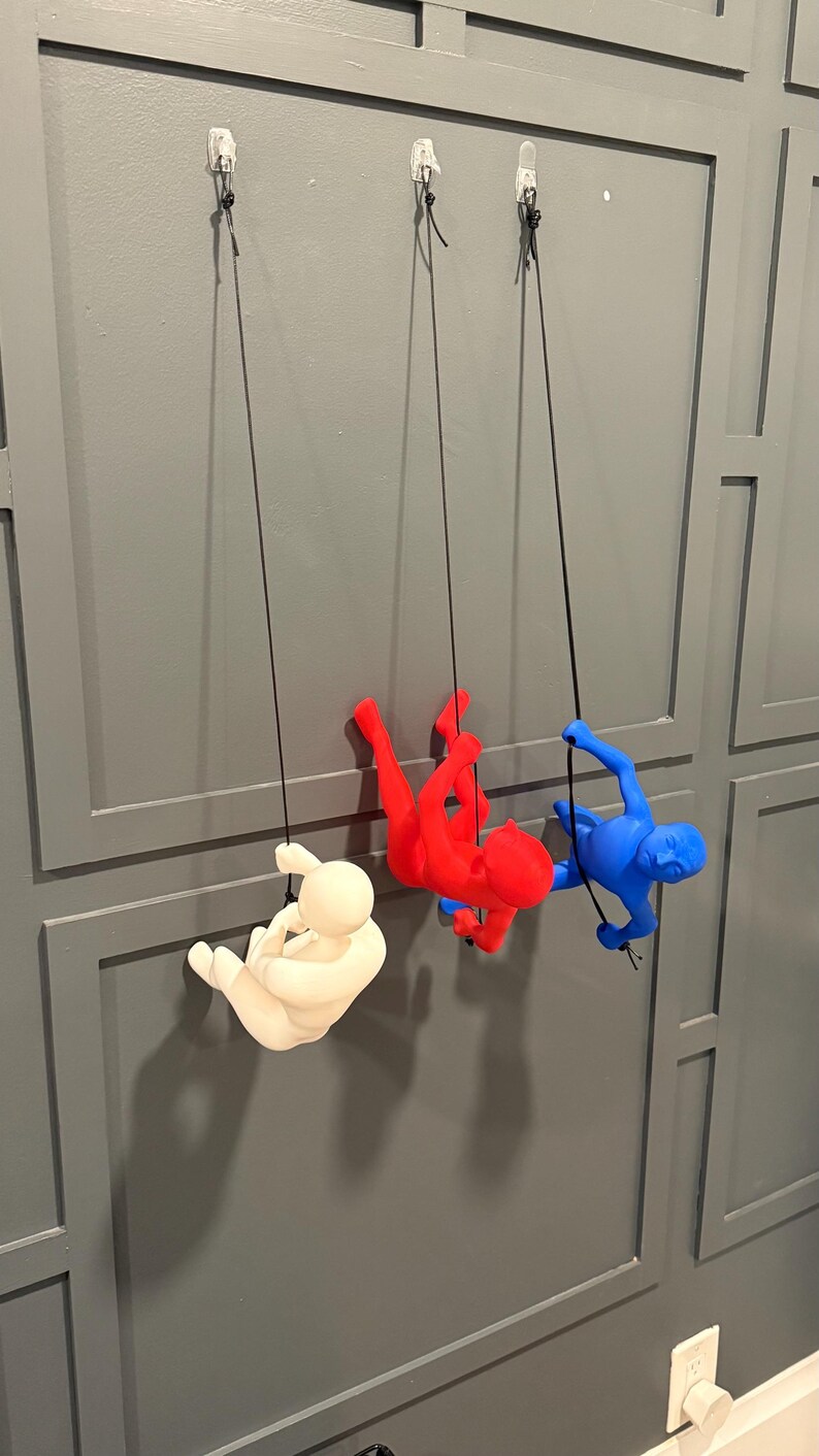 Rope Climbing Man Wall Sculpture, Modern Home Decor, Resin Figure - Etsy