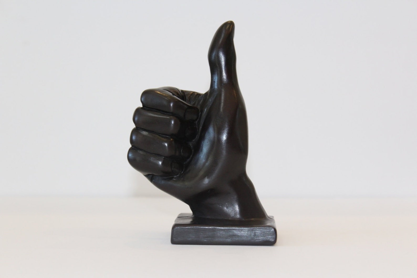 Thumbs up Hand Symbol Sculpture Choco - Etsy