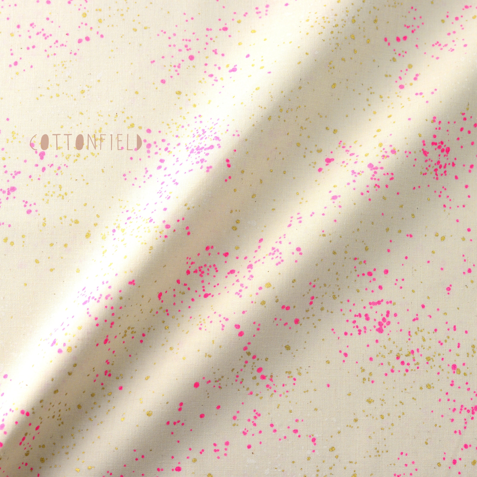 Speckled Neon Pink Metallic Ruby Star Society Fabric | Etsy