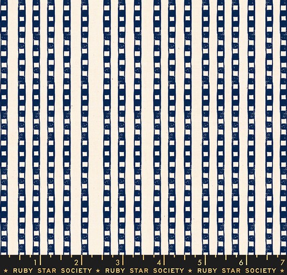 Vessel Ladders navy Ruby Star Society Fabric - Etsy