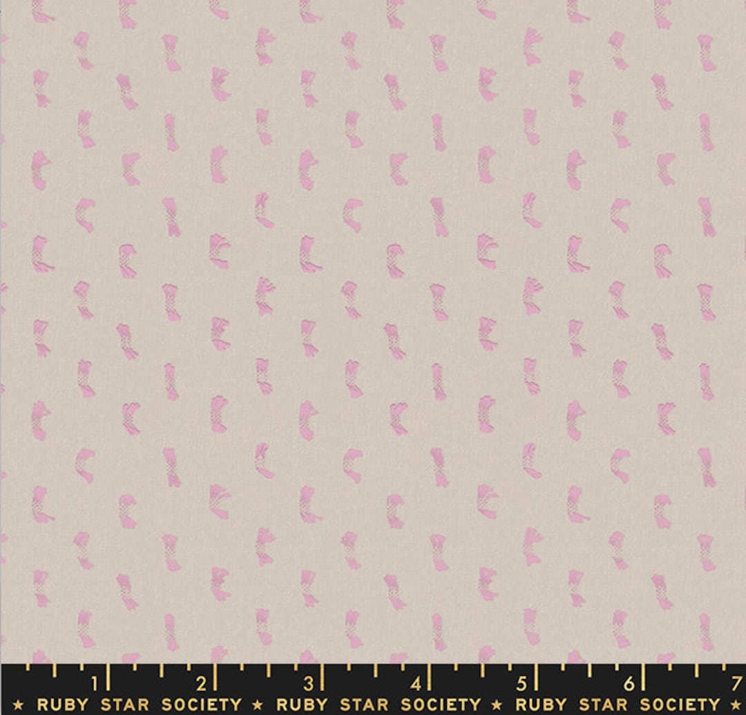 Warp and Weft Wovens pink Flicker Ruby Star Society Fabric - Etsy