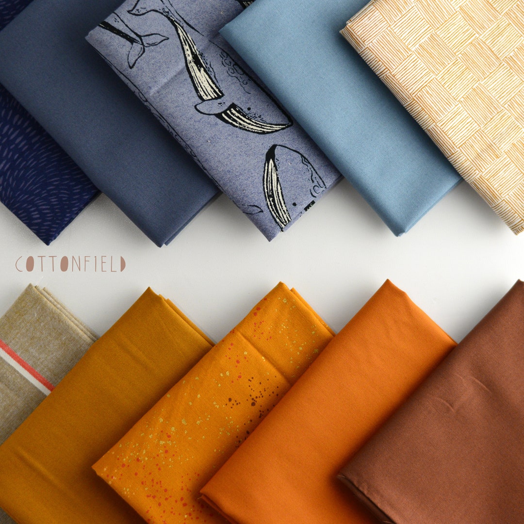 Denim 10pc Fat Quarter Bundle - Etsy