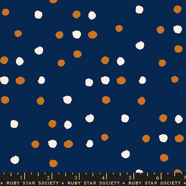 Navy Dot Fabric - Etsy