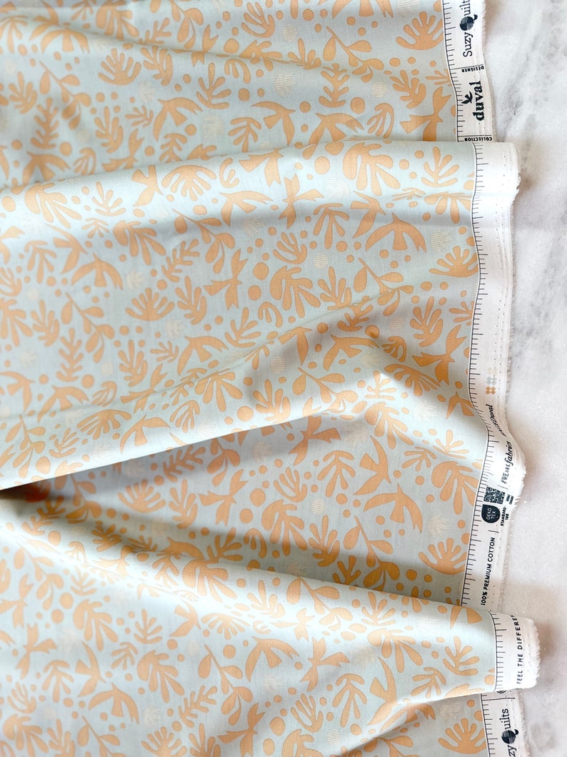 Duval | Boho Birds Glacier | Art Gallery Fabrics - Etsy