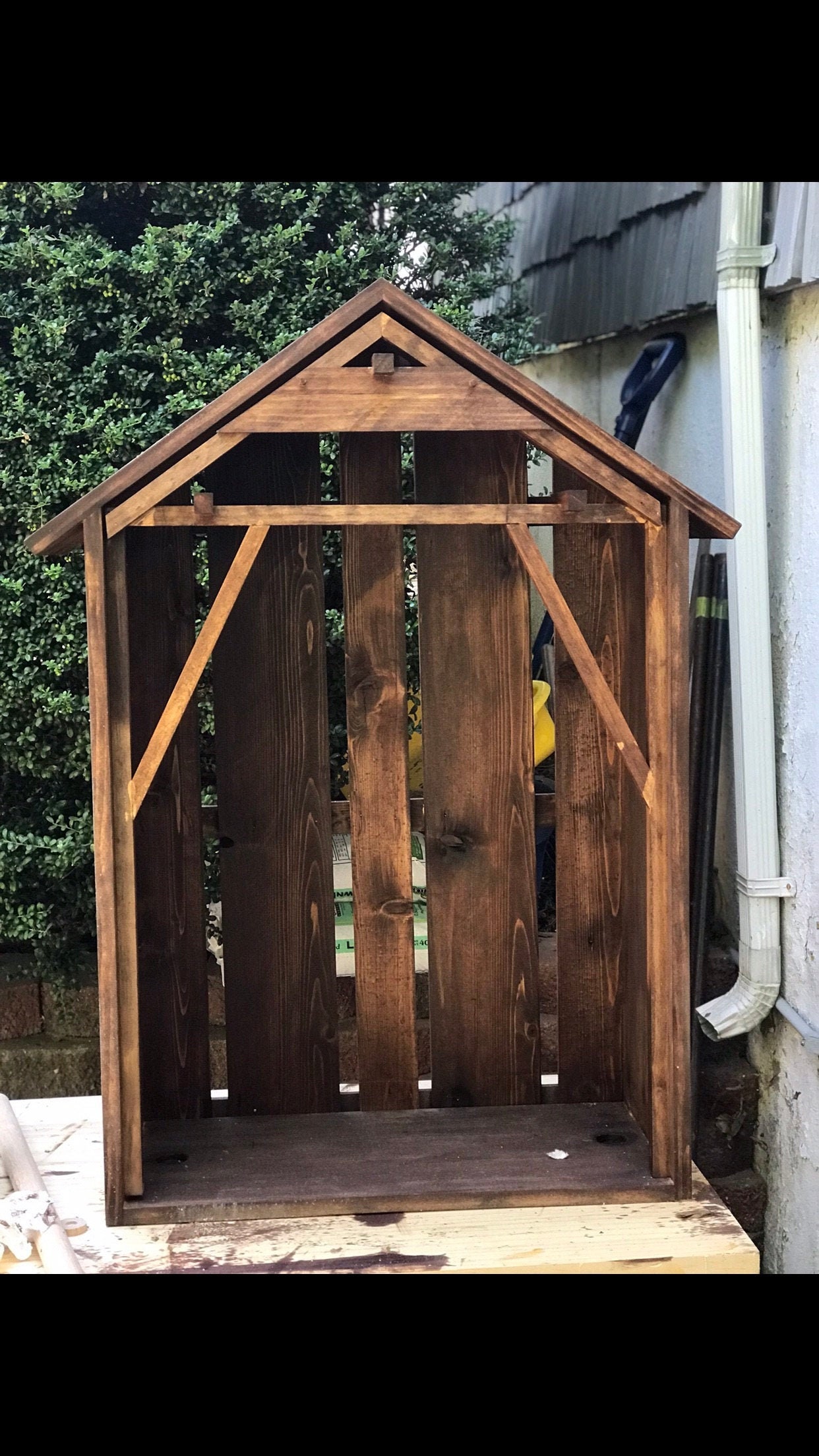 Large Outdoor Nativity Stable, Wooden Nativity Manger, Custom Nativity ...